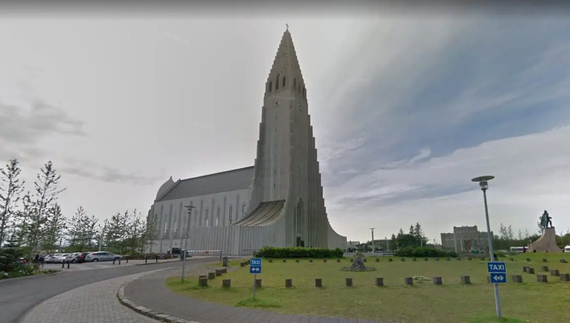 The Church Of Hallgrímskirkja In Reykjavik Iceland