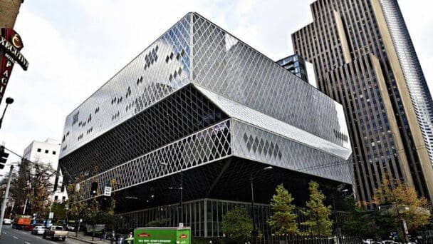 Seattle Central Library In Seattle, USA